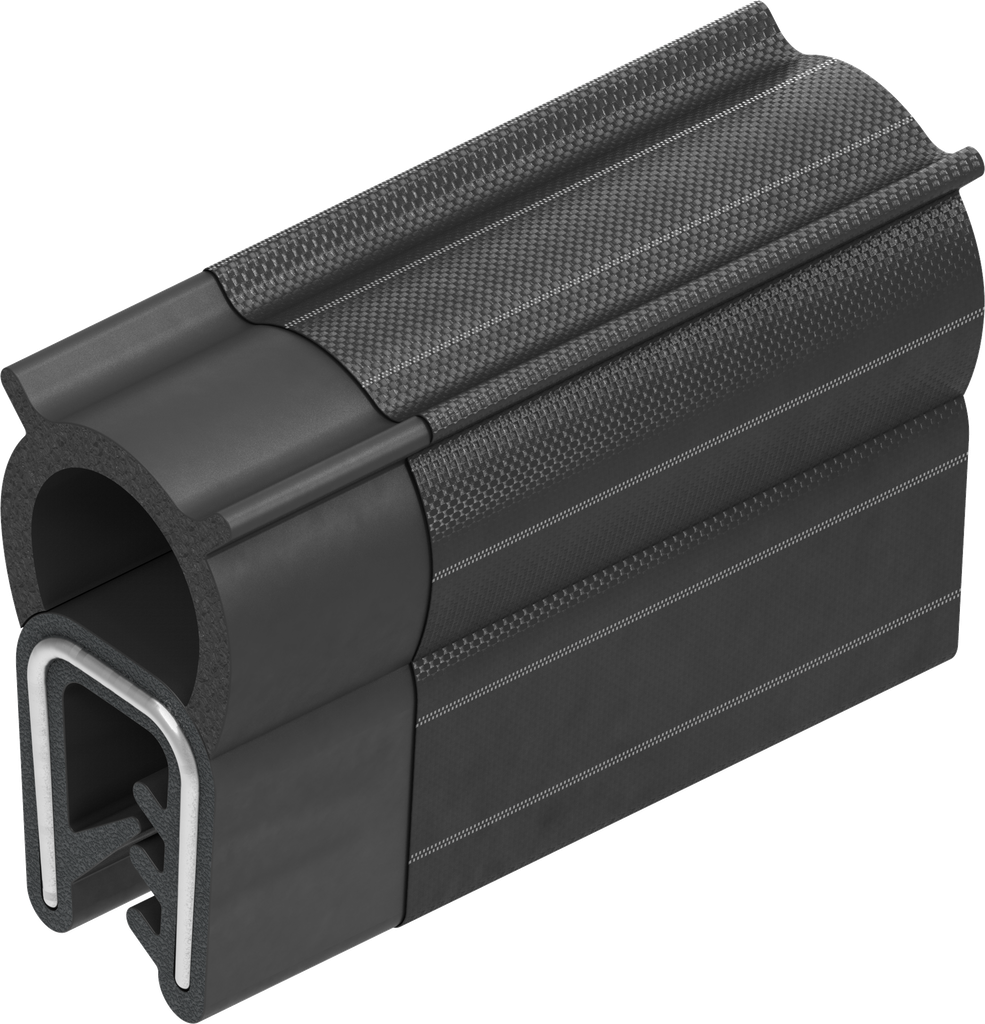 EMC sealing profile, self-clamping, Soft foam rubber EPDM with ...